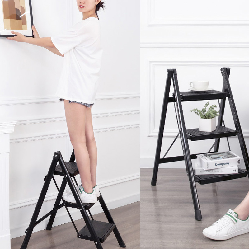 LEAP Folding Matte Black Step Ladder | LEAPsupplies Singapore