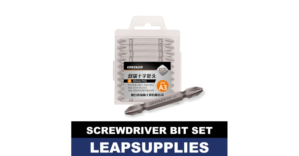 Greener Screwdriver Bit Set | LEAPsupplies Singapore