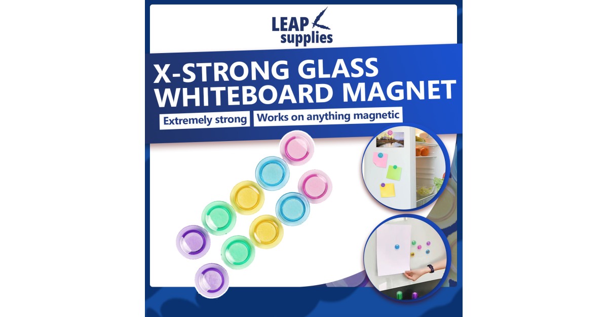 X-Strong Glass Whiteboard Magnet | LEAPsupplies Singapore