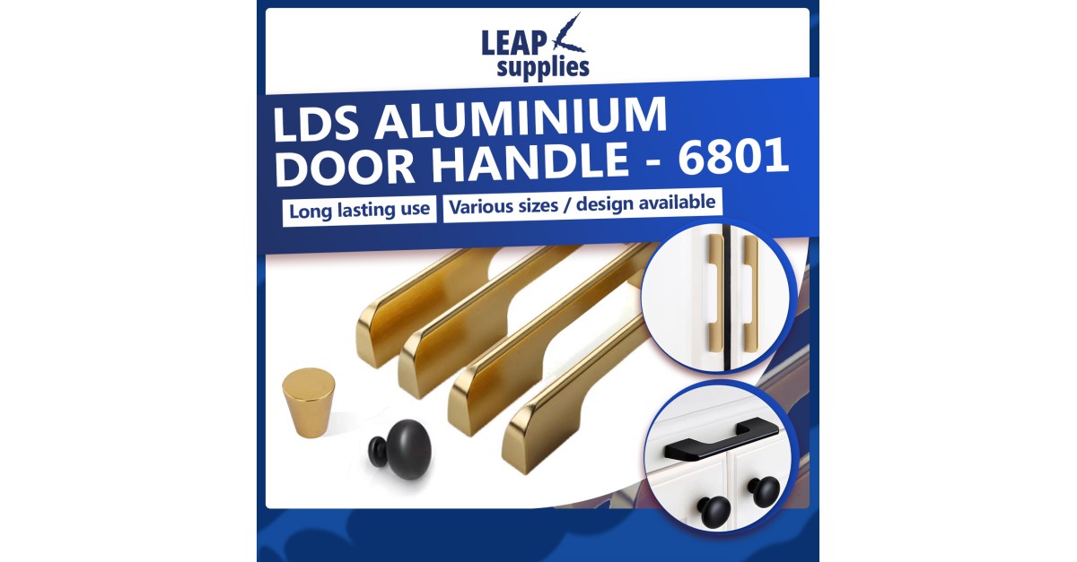 LDS Aluminium Door Handle - 6801 | LEAPsupplies Singapore