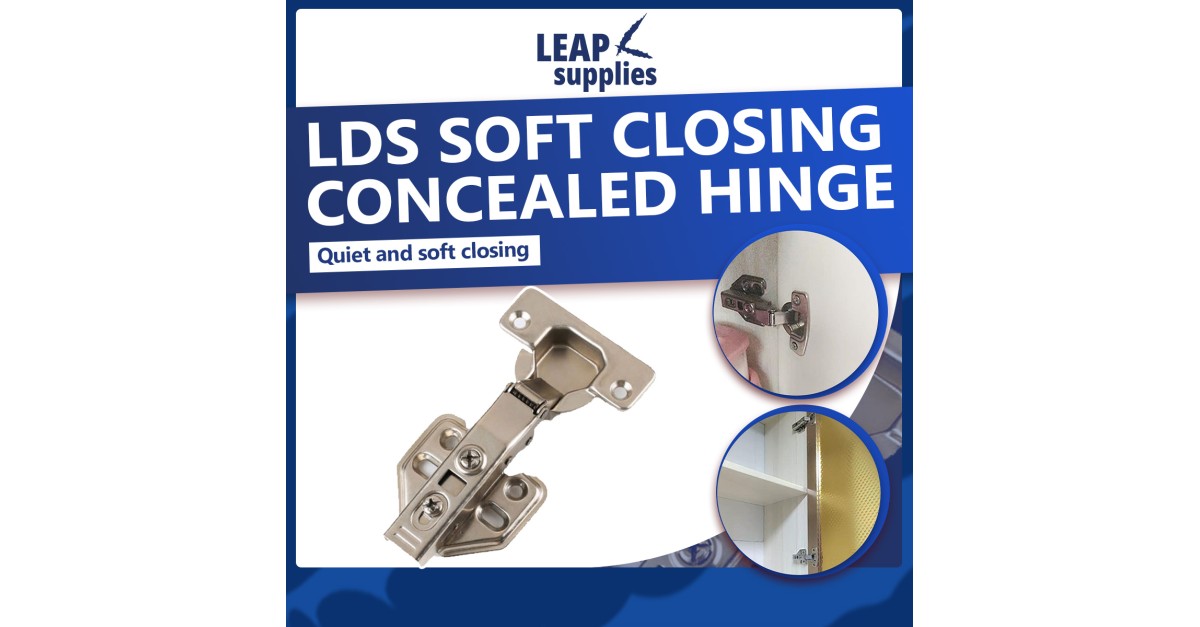 LDS Soft Closing Concealed Hinge | LEAPsupplies Singapore