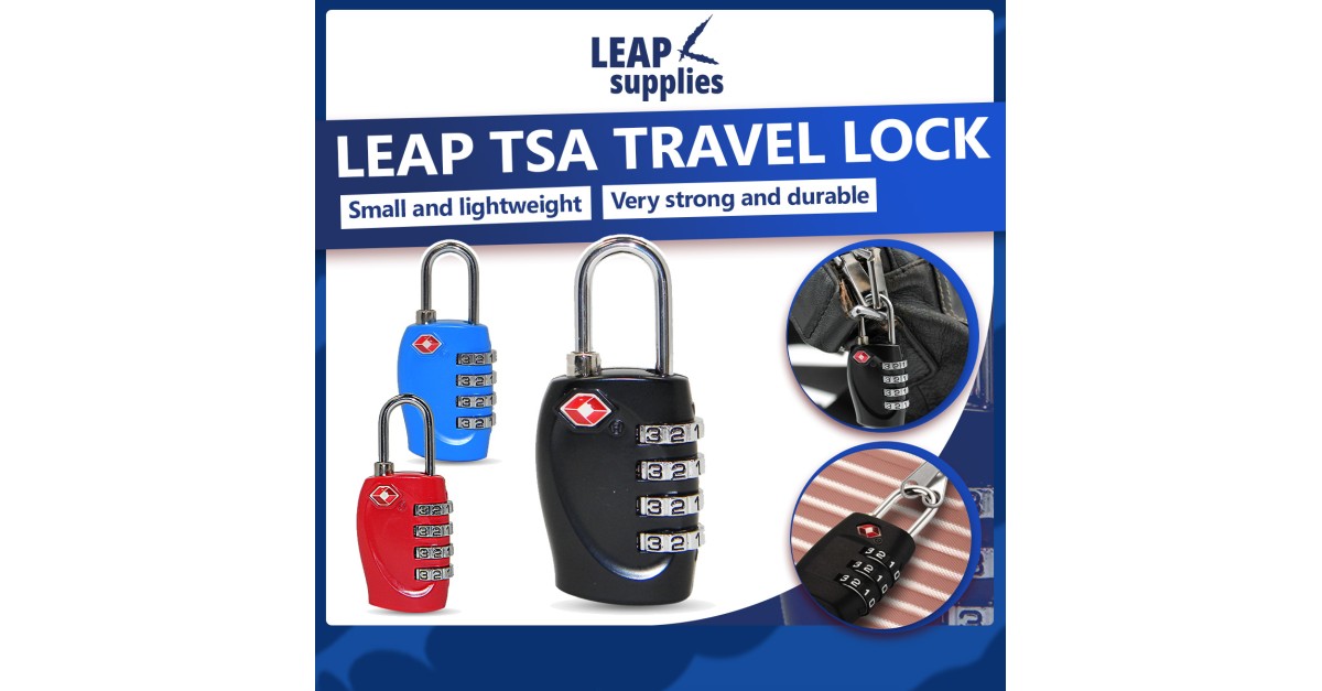 LEAP TSA Travel Lock | LEAPsupplies Singapore