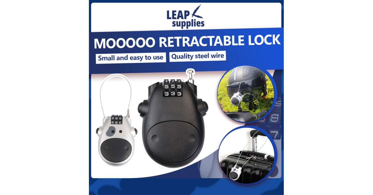 MOOOOO Retractable Lock | LEAPsupplies Singapore