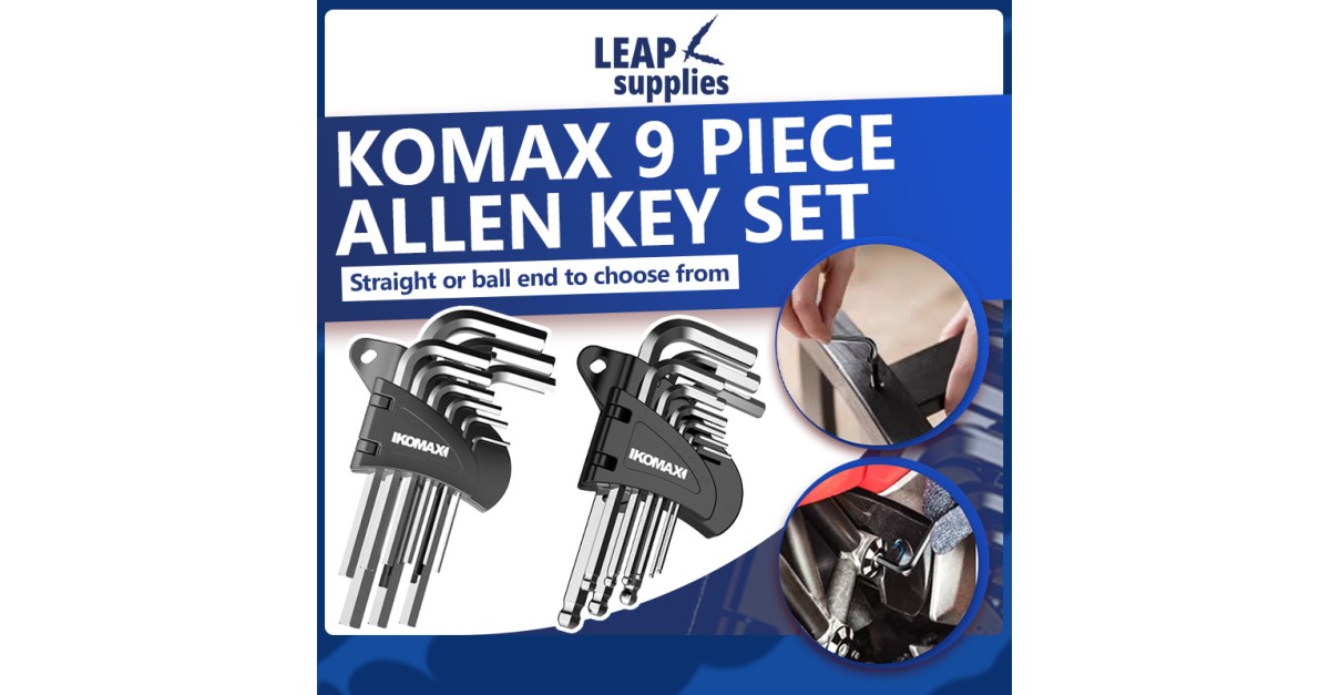 Komax 9 Piece Allen Key Set | LEAPsupplies Singapore
