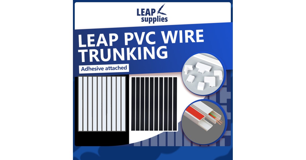 LEAP PVC Wire Trunking | Wiring Plastic Shield Trunk Duct ...